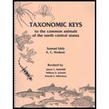 Pre-Owned Taxonomic Keys to the Common Animals of the North Central ...
