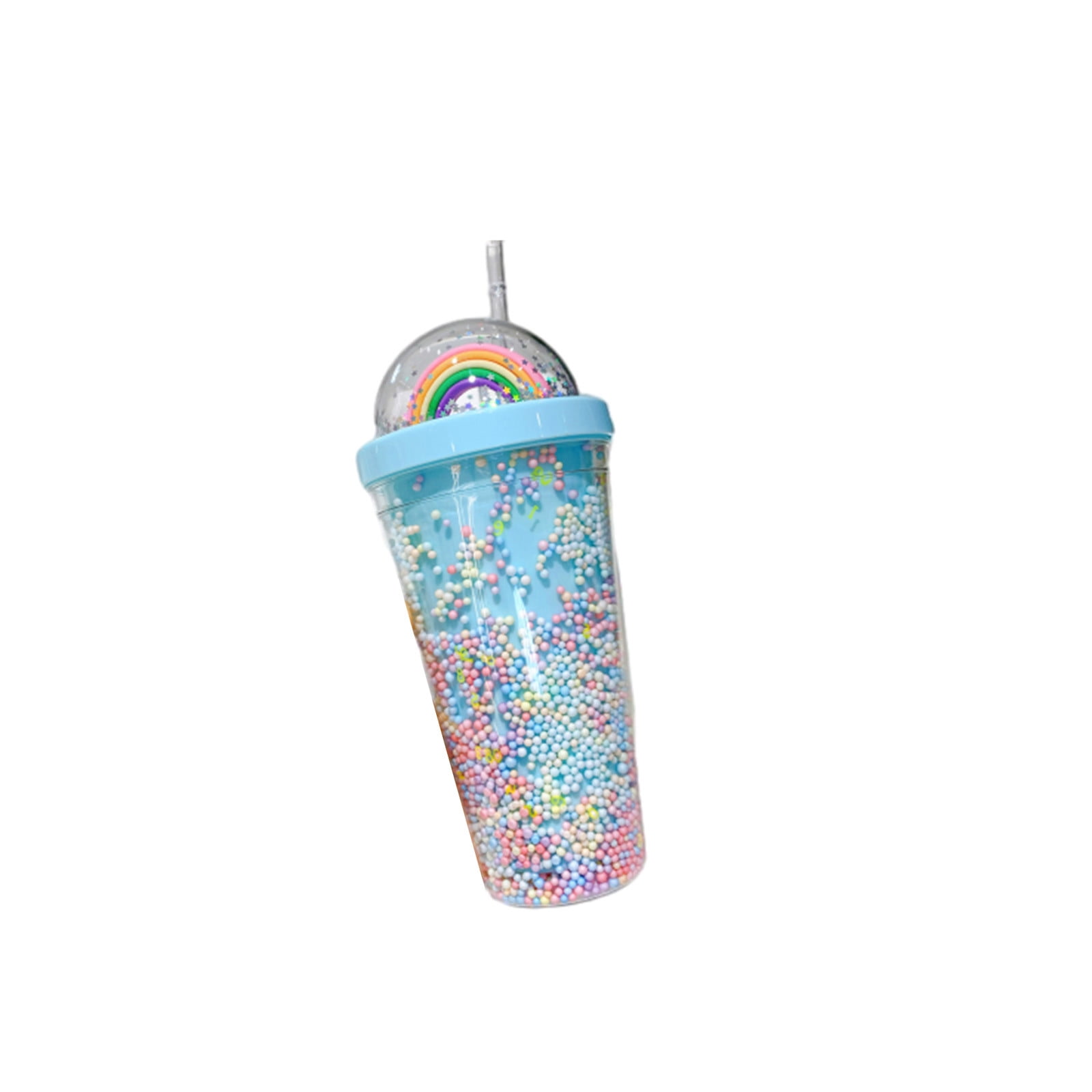 Click here for Rwvbm Summer Straw Cup With Heart Design 550ml Pla... prices