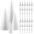 20pcs Blank Foams Cone Unfinished Foams Cone Models DIY Foams Cone ...