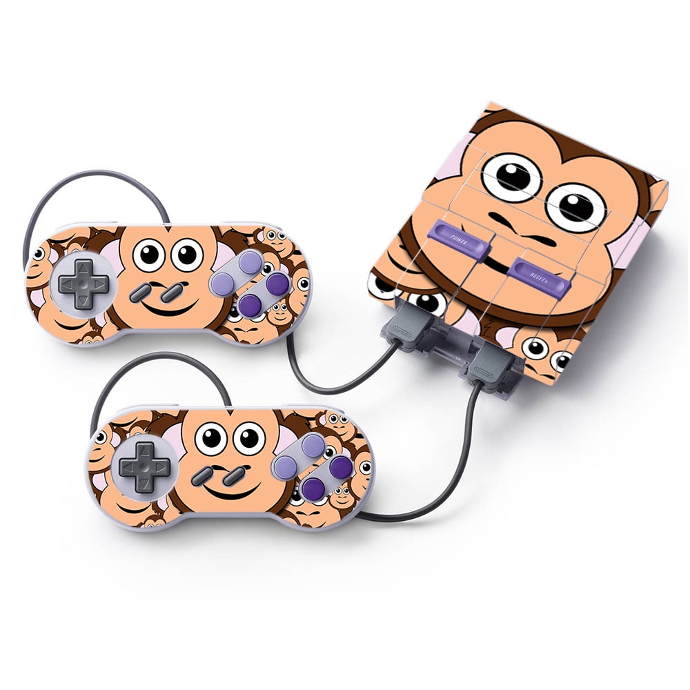 Skin Decal Wrap Compatible With Nintendo Super NES Classic Sticker ...