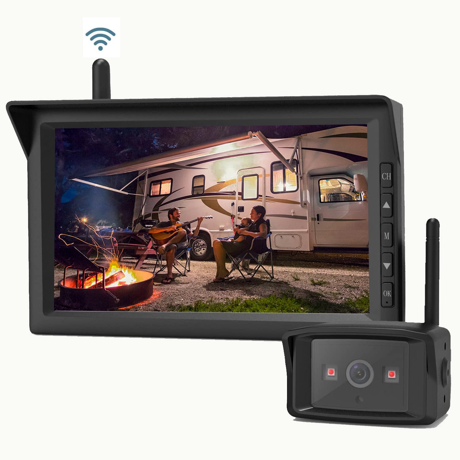 AUTO-VOX W10 Infrared Night Vision Rear View Camera System with 7 ...