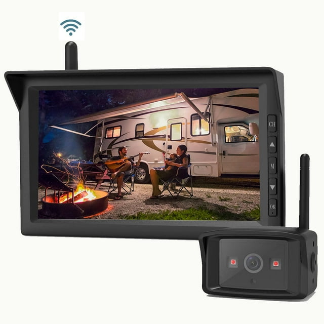 AUTO-VOX W10 Infrared Night Vision Rear View Camera System with 7 ...
