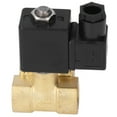 2-Way High Pressure Brass Solenoid Valve G3/8in, Normally Closed, AC110V Pilot Operated ...