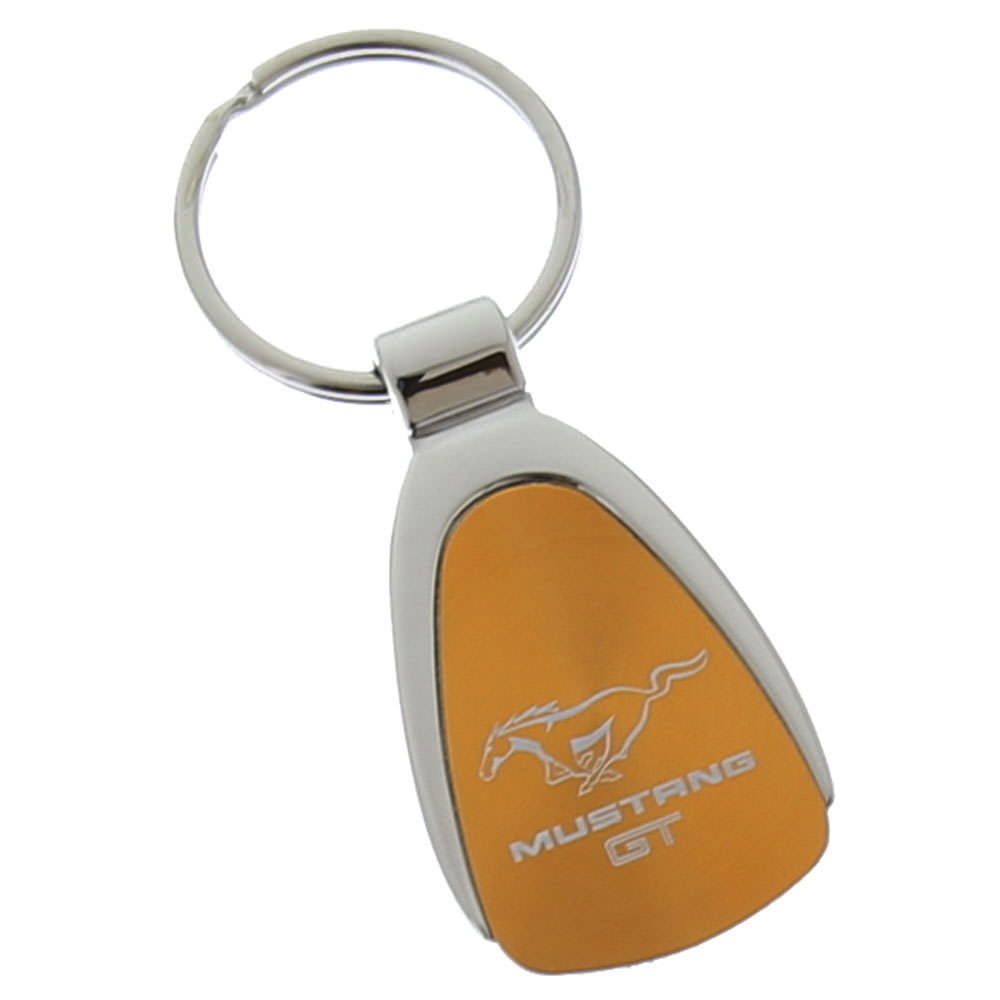 Au-TOMOTIVE GOLD Mustang GT Orange Teardrop Key Fob - Walmart.com