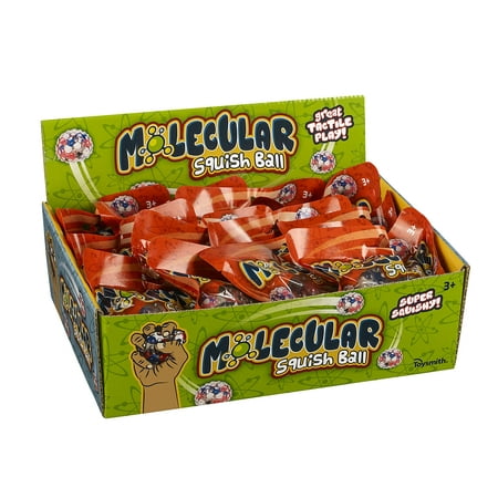 Toysmith Molecular Squish Ball, Tactile Play, Fidget Toy, Sensory ...