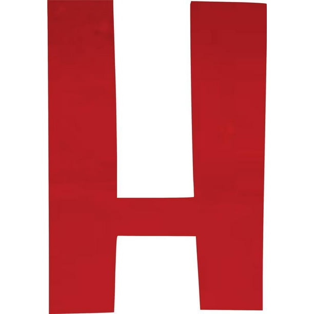 Acrylic Letter H Icebold, 4'' Tall Transparent Red Custom Wedding ...