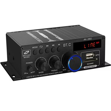 LineYDI 800W 2 Channel bluetooth Mini HIFI Power Amplifier Audio Stereo ...