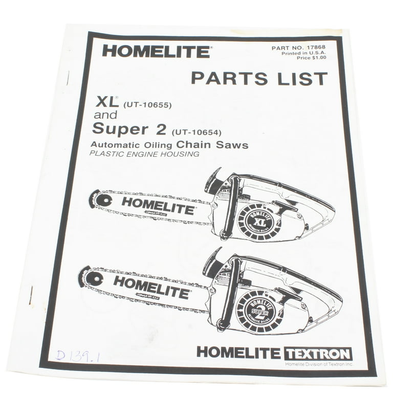 27 Homelite Xl Chainsaw Parts Diagram Wire Diagram