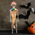 Halloween Skeleton Decorations, 15.75" Full Body Plastic Mini Little ...