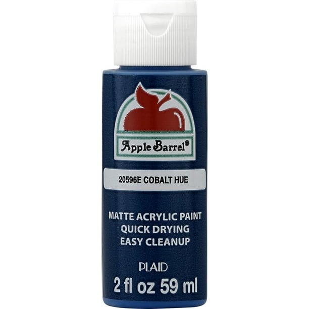 Apple Barrel Acrylic Craft Paint, Matte Finish, Cobalt Hue, 2 fl oz ...