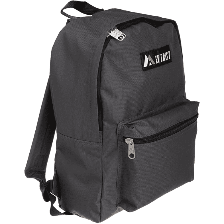 Everest Luggage Basic Backpack, Charcoal, Medium - Walmart.com