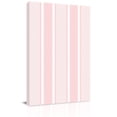 Blush Pink White Stripes Canvas Wall Art for Living Room, Lines Modern ...