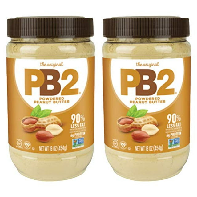 PB2 Original Powdered Peanut Butter Twin Pack [2-16oz Jars] - Walmart.com