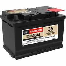 Motorcraft 12 Volt Automotive Battery, Group Size 96R, 590 CCA Top Post ...