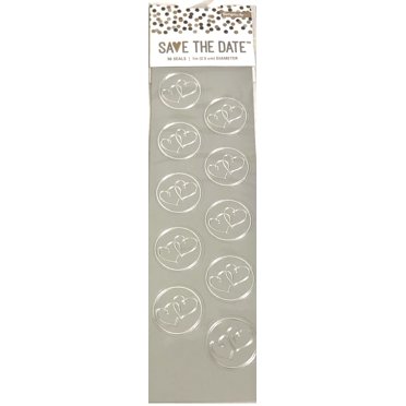 Koyal Wholesale Save The Date Sticker, Calligraphy Heart Design, Save ...