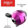 Zebco 202 Spincast Reel and Fishing Rod Combo, Tackle Included, Pink ...