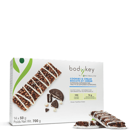 Amway BodyKey by Nutrilite Nutritional Supplement Bar – Cookies & Cream ...