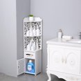 UBesGoo 3-Shelf Free Standing Bathroom Storage Cabinet Organizer for ... UBesGoo 3-Shelf Free Standing Bathroom Storage Cabinet Organizer for ...