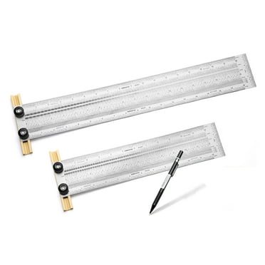 INCRA 18" Precision Ruler Set - Marking, T-Rule and Bend Rule + Marking ...