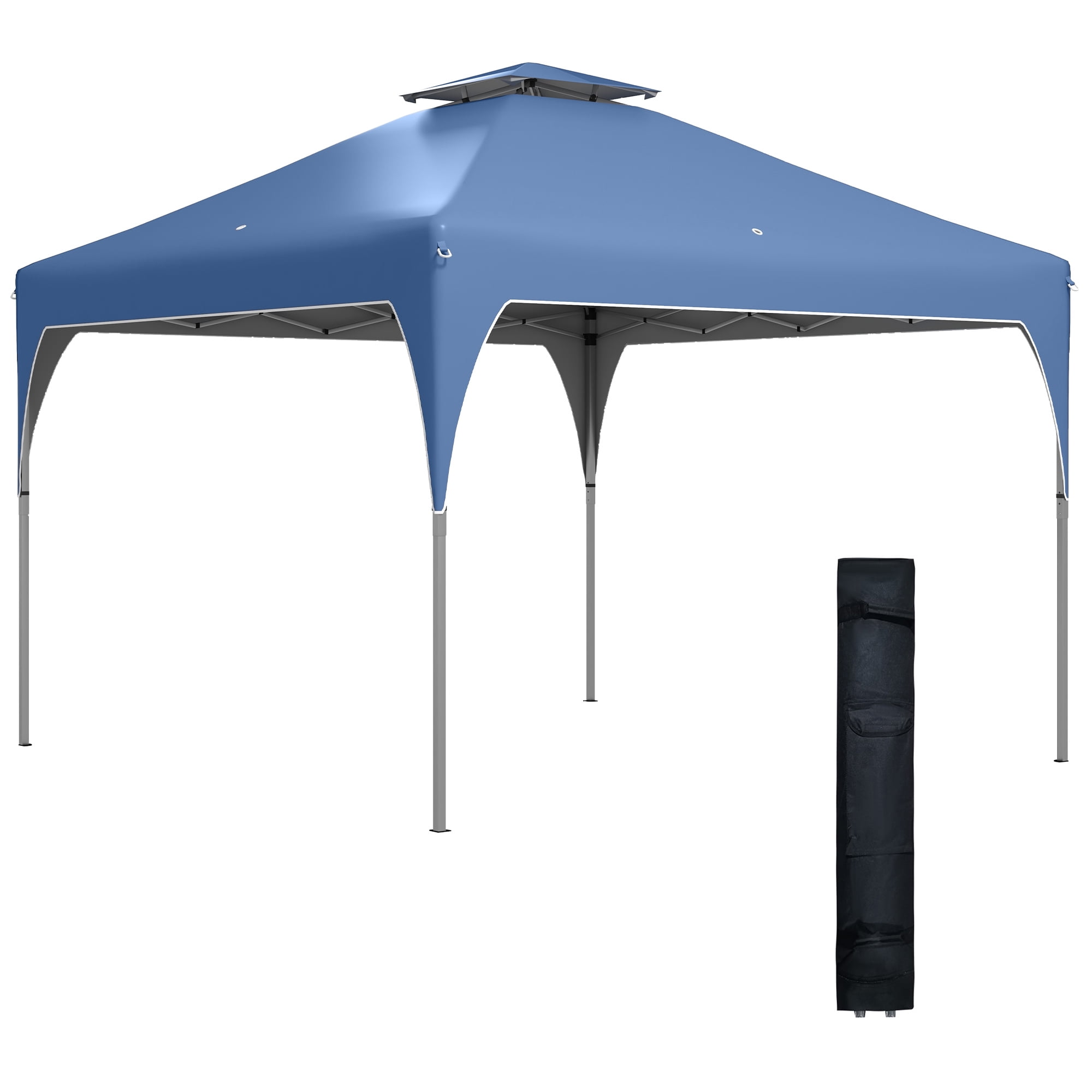 Click here for Outsunny 10x10 Pop Up Canopy With 2 Tier Vented Ro... prices