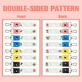 1set PU Leather Cotton Name Marker Keychain with Zinc Alloy Keychain ...
