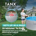Bestway TANX 6' x 24" Round Above Ground Stock Tank Metal-Walled Above ...