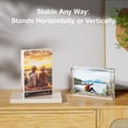 3 Pack 5x5 Acrylic Picture Frames - 20% Thicker Double Sided Magnetic ...