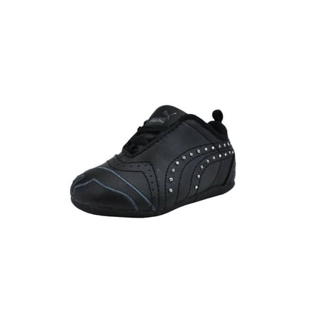 PUMA Shoes Sela Diamond Rhinestone Infant Toddler Black Sneakers (8 M ...