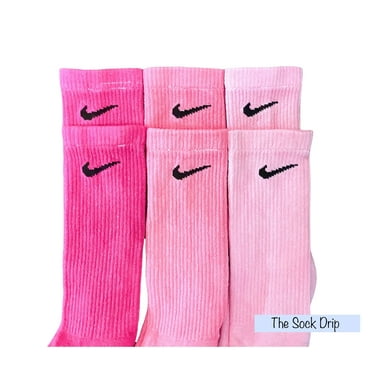 Nike Dri Fit Crew Socks, Fuchsia Pink, Unisex Adult Large, 3-Pack ...