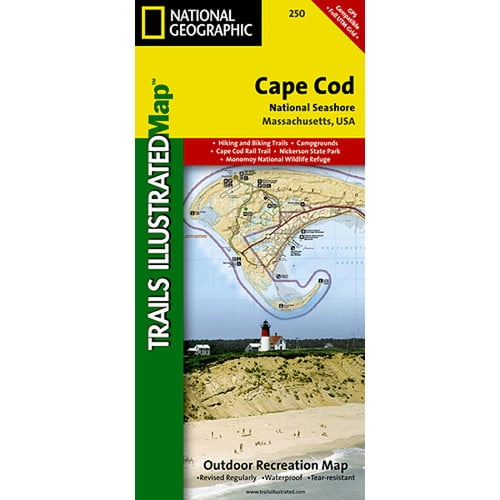 Universal Map Cape Cod National Seashore Map - Walmart.com