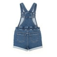 Wonder Nation Baby and Toddler Girl Knit Denim Shortall, 12 Months-5T - Walmart.com