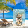 Beach Garden Flag Summer Welcome Yard Flags 12x18 Double Sided, Small ...