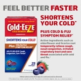 Cold-EEZE Plus Cold & Flu, Zinc Lozenges, Mixed Berry, 25 Count HSA/FSA ...