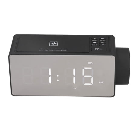 LED Digital Alarm Clock, Wireless Charging Alarm Clock Full Screen ...