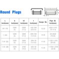 12Pcs Round Plastic Plug, End Caps for Tubing Pipe ID 16-18.4mm & OD 3/ ...
