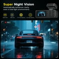 NEXPOW 4K+2K Dash Cam,Front and Rear Dual Dash Camera for Cars with ...