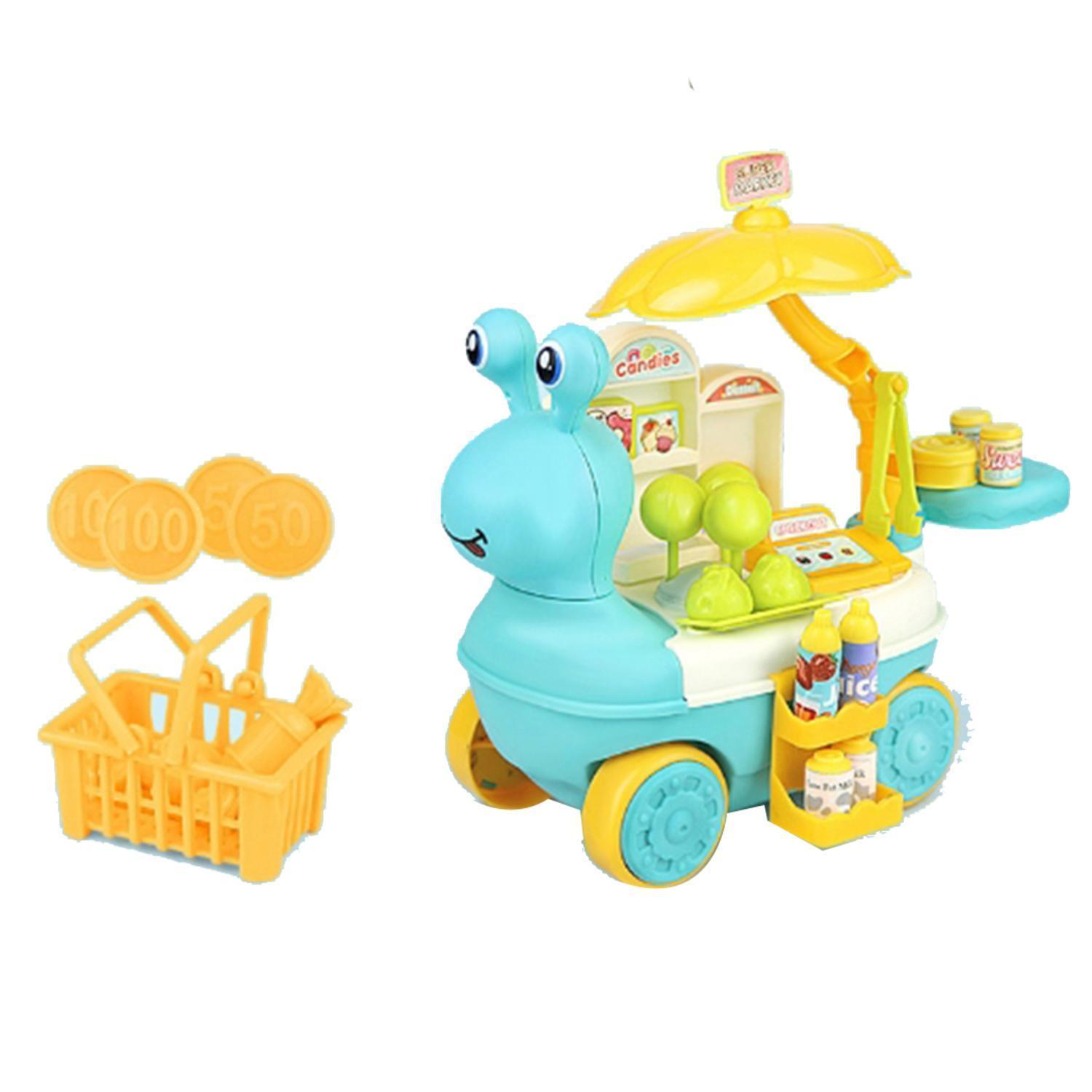 Cute Children Kids Pretend Toys Set Snail Cart Toys Playset | Walmart ...