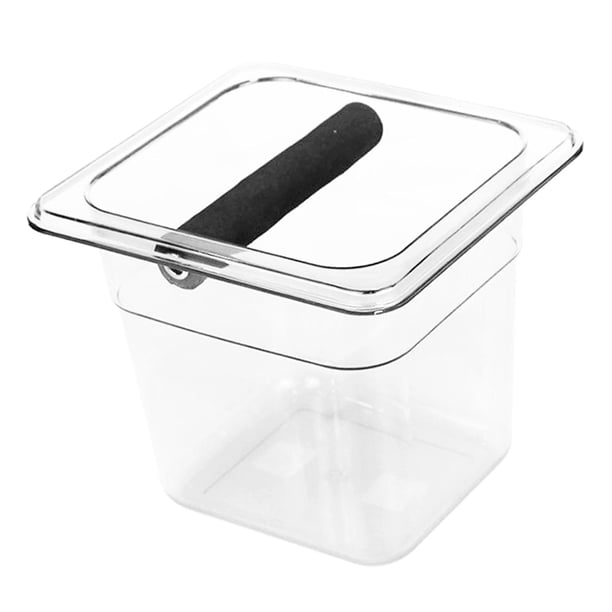 Acrylic Coffee Slag Bucket Coffee Dump Bin with Removable Knock Slip ...