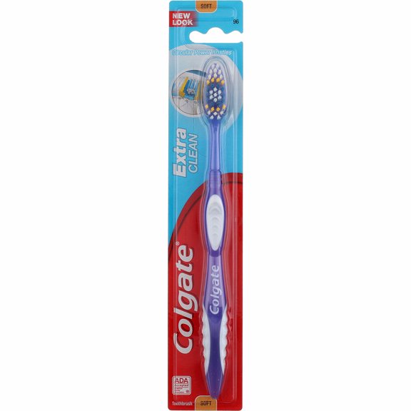 Colgate Extra Clean Soft Toothbrush, Full Head, 6 Count Family Pack for ...