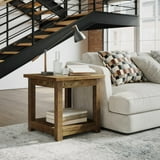 Farmhouse Reclamation Rustic Solid Wood Square End Table, Old Modern ...