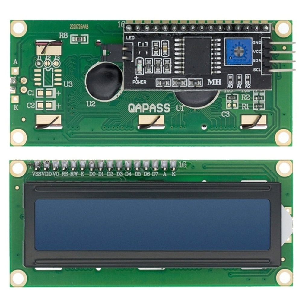 LCD1602 LCD Module HD44780 16x2 Character for Arduino(1602IIC Blue ...