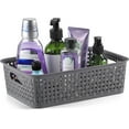 Plastic Storage Baskets - 8 Pack, Gray, Durable, Easy to Use, Flexible ...