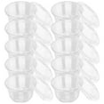 Zonh 50pcs Dessert Cups with Lids Disposable Pudding Cups Plastic ...