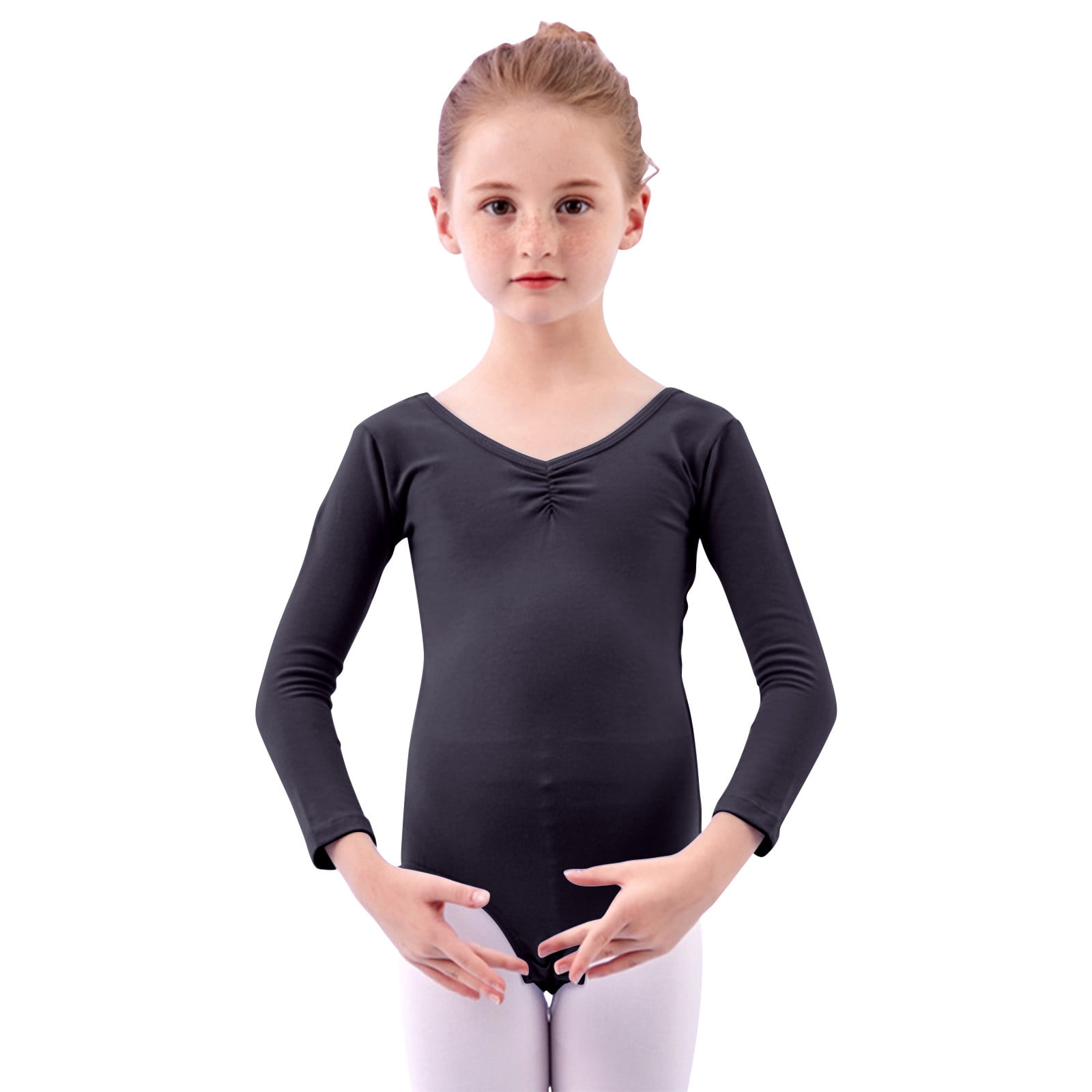 Click here for Lenpel Leotards For Girls Toddler Cotton V Neck Ru... prices