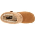 Clarks Womens Slipper Suede Leather Knitted Collar Clog Slippers ...