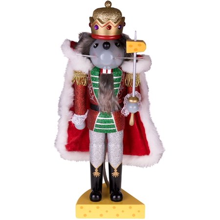 Traditional Wooden Mouse King Nutcracker by | Sword and Cheese Stand ...