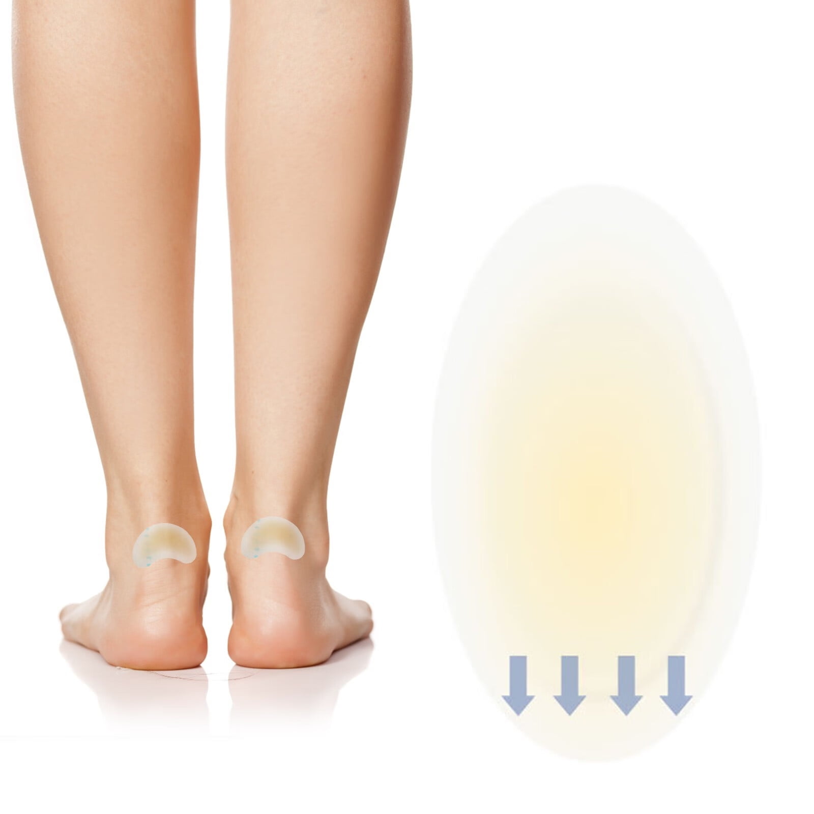 Ykohkofe Hydrocolloid Heel Sticker Heel Sticker Foot Anti Wear Foot ...