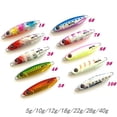 10 Pack Micro Metal Jig Fishing Lures Long Casting Jigging Spoons ...