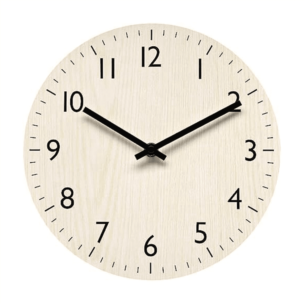 Click here for Unbranded Wall Clock Light Wood Grain Clocks Simpl... prices