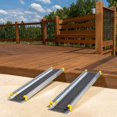 10' Lightweight Portable Handicap Wheelchair Telescoping Track Ramps ...